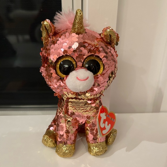 Ty | Toys | Nwt Ty Beanie Boos 6 Inch Sunset The Unicorn Flippable ...